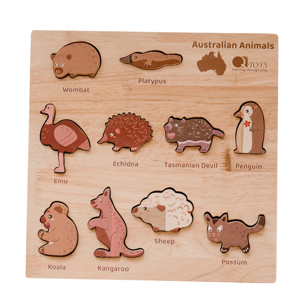 Natural Australian Animal Puzzle – Playful Eco