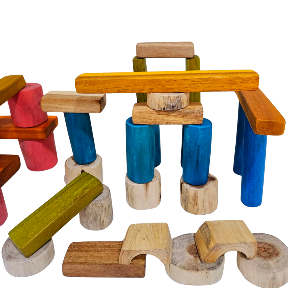 Colourful Tree blocks – Playful Eco