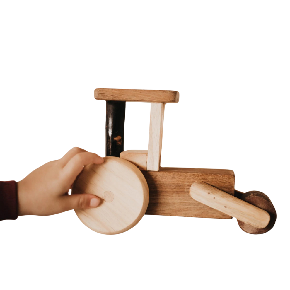 Natural Timber Steam Roller – Playful Eco
